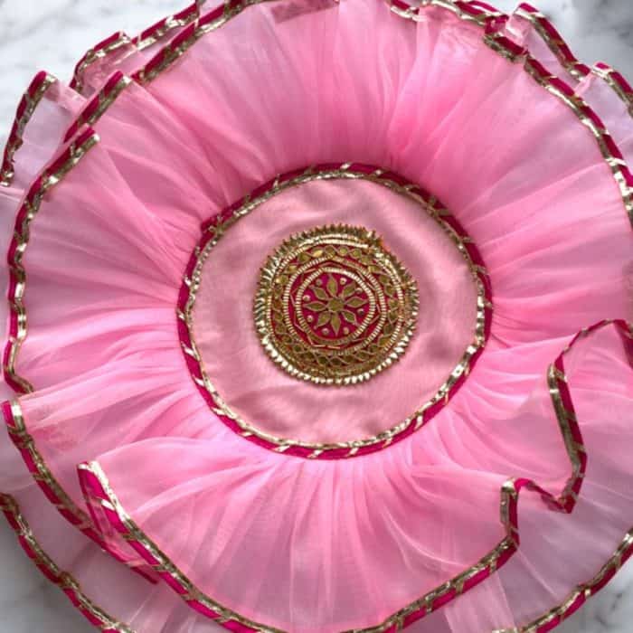 Light Pink Heavy Thal Cover Design | Handcrafted Decorative Covers for ...